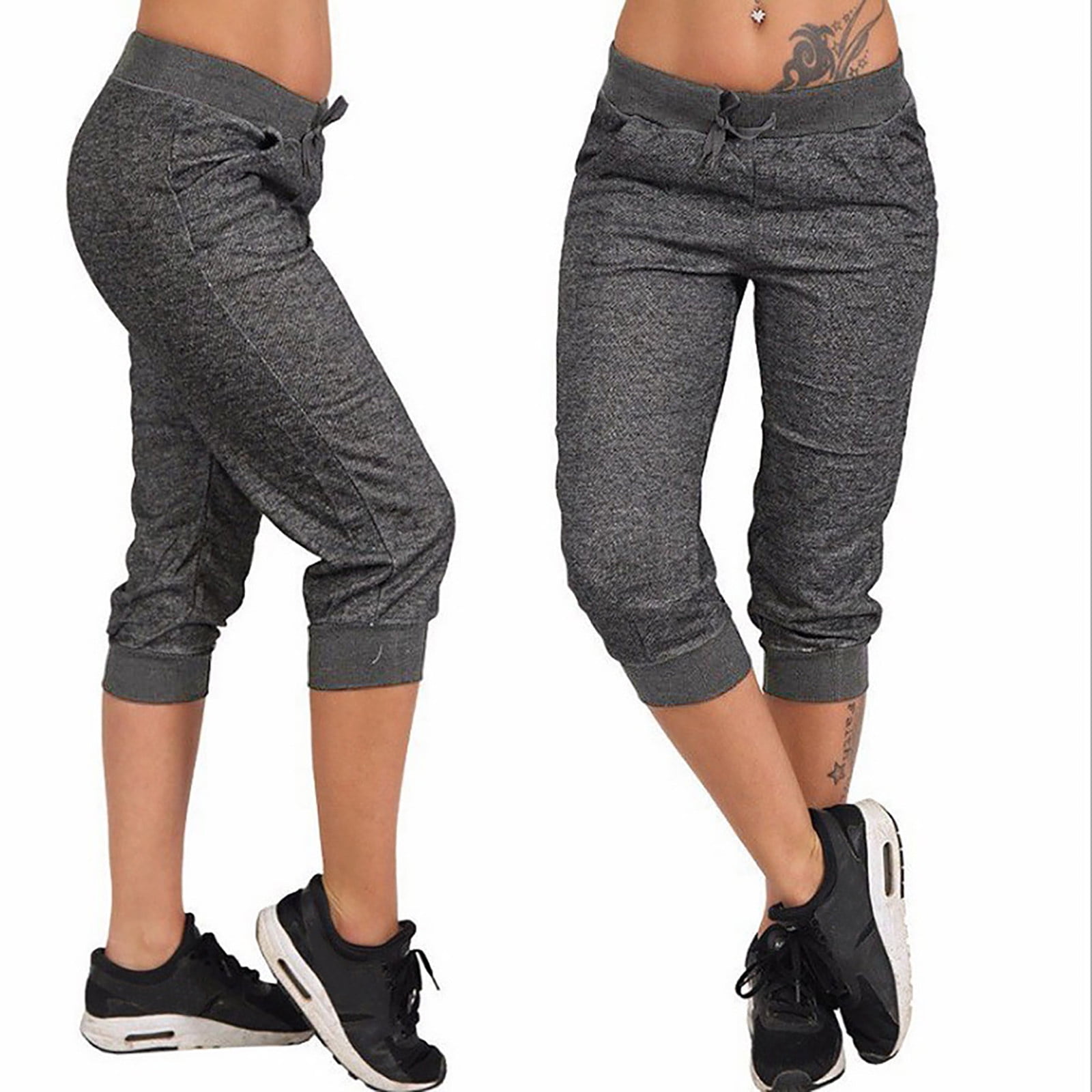 CAIVO Women Fashion Shorts Casual Shorts Solid Color Vacation Summer ...