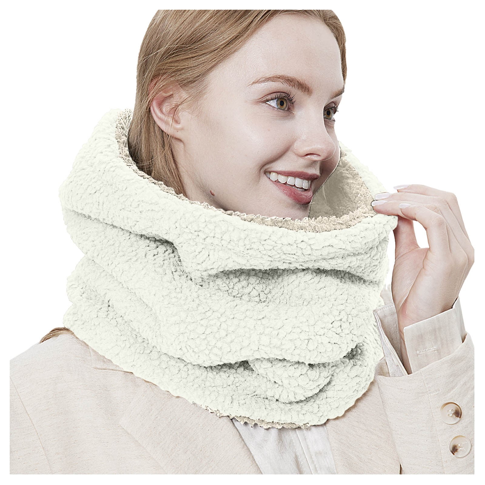 CAIVO Women Neck Gaiter Neck Warmer Ski Scarf Windproof Winter Scarf ...