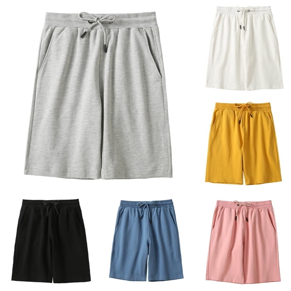 CAIVO Women Plus Size Heavyweight Straight Leg Shorts For Loose Fit ...