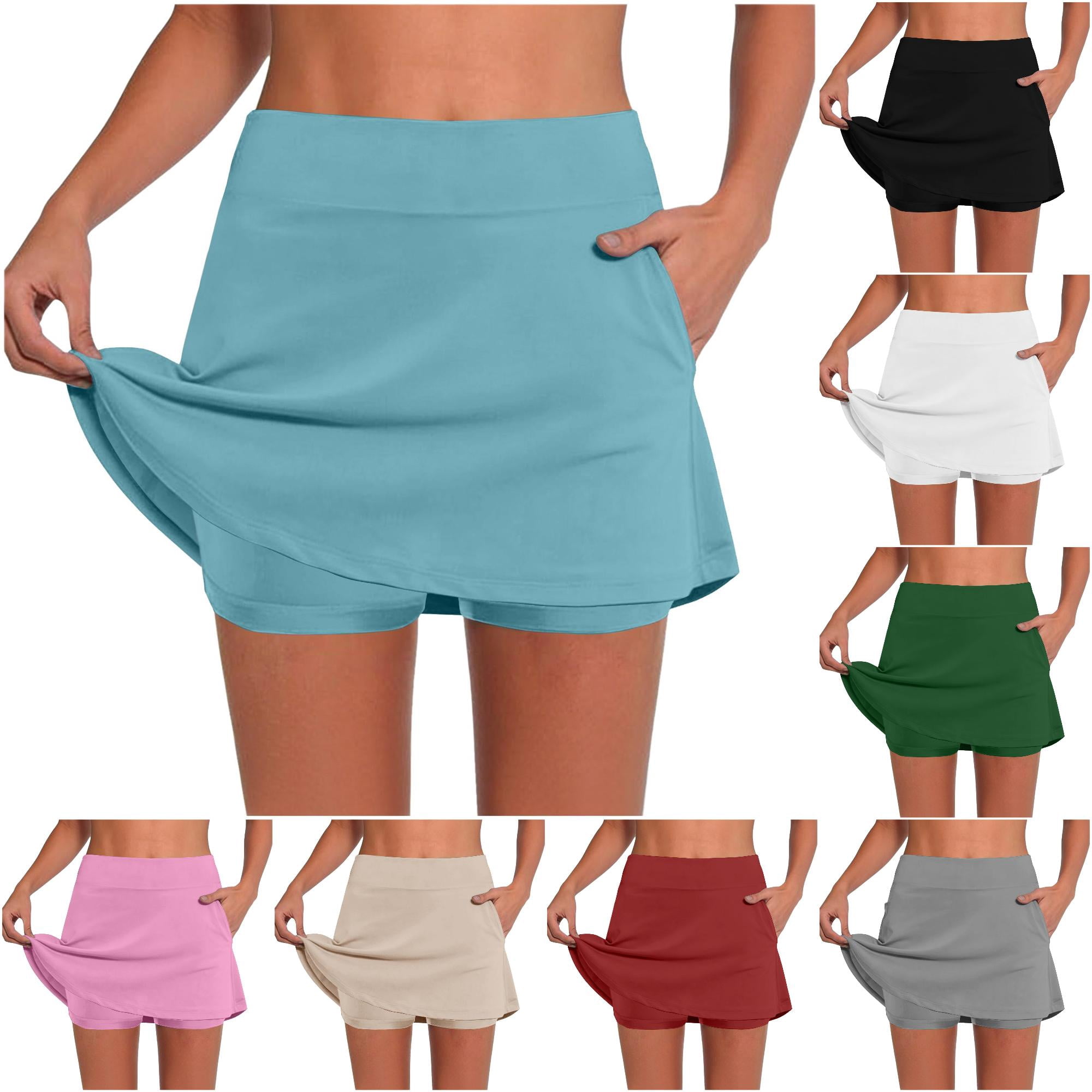 CAIVO Women Plus Size High Waist Casual Summer Shorts For Stretchy Soft ...