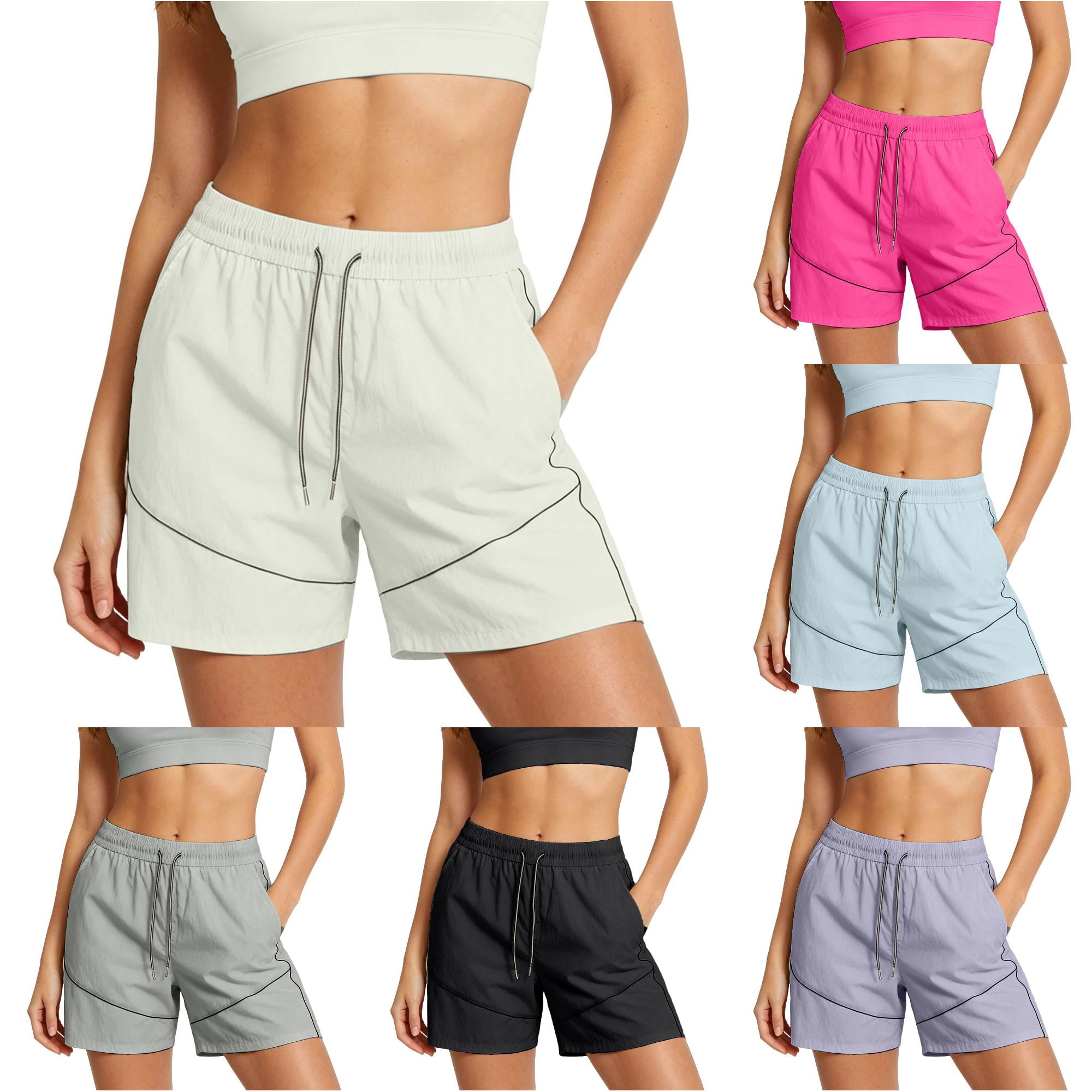 CAIVO Women Plus Size Lightweight Knee Length Casual Athletic Shorts ...