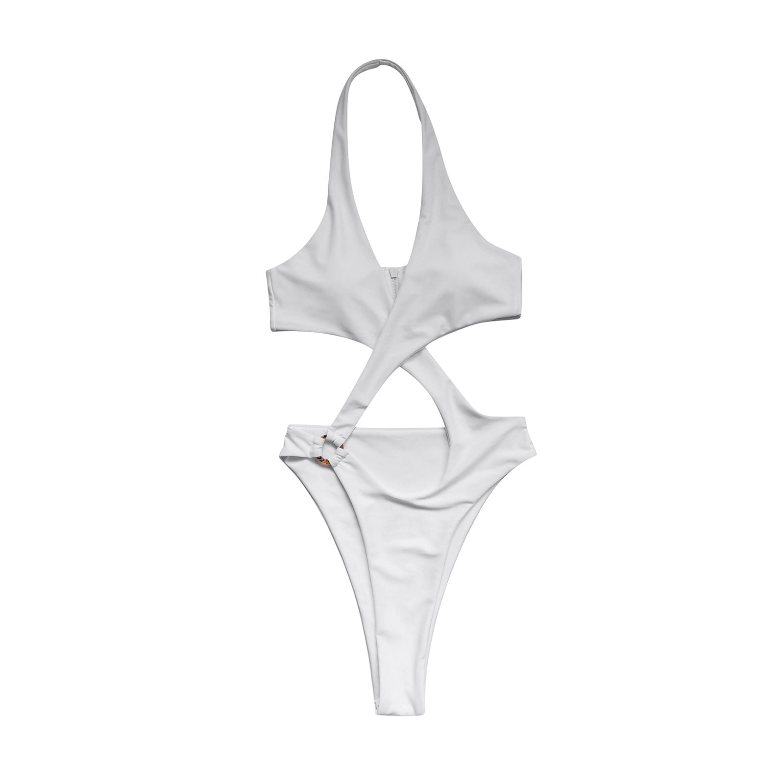 CAIVO Women Plus Size Monokini Swimsuits Bathing Suit With Tummy ...