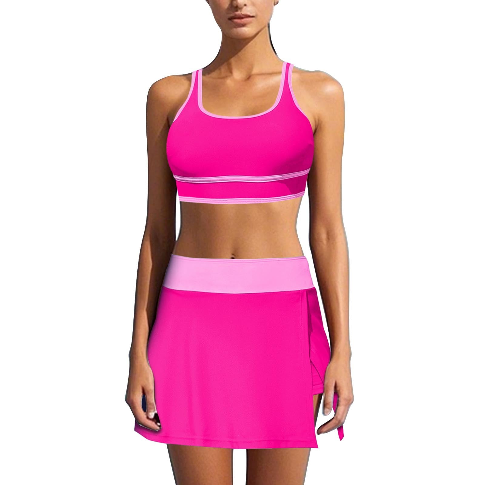 CAIVO Women Swimwear 2025 New Solid Color Fashion Beach Sports Skirt ...
