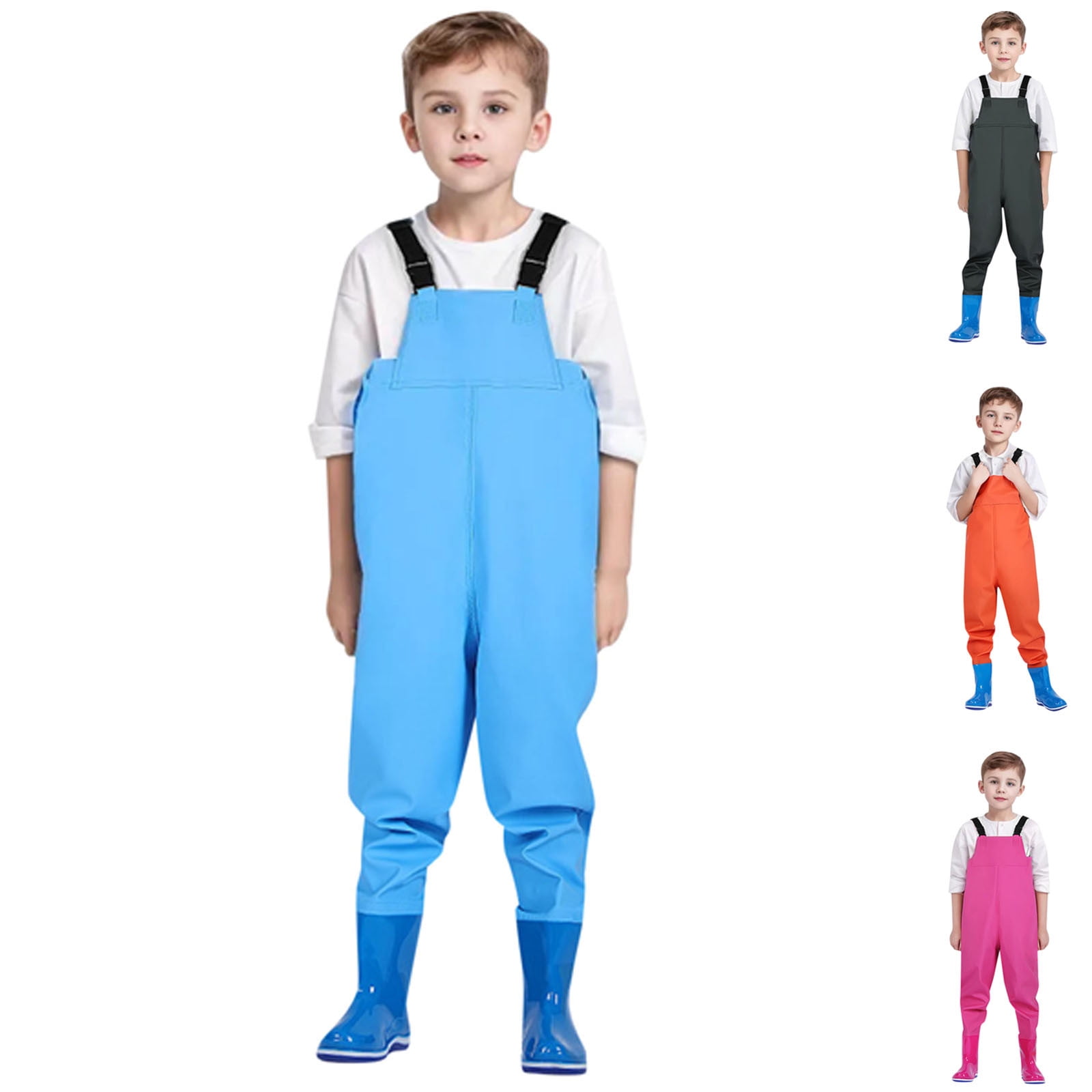 CAIXAI Kids Rain Pants Toddler Waterproof Boys Girls Pants, Mud Proof ...