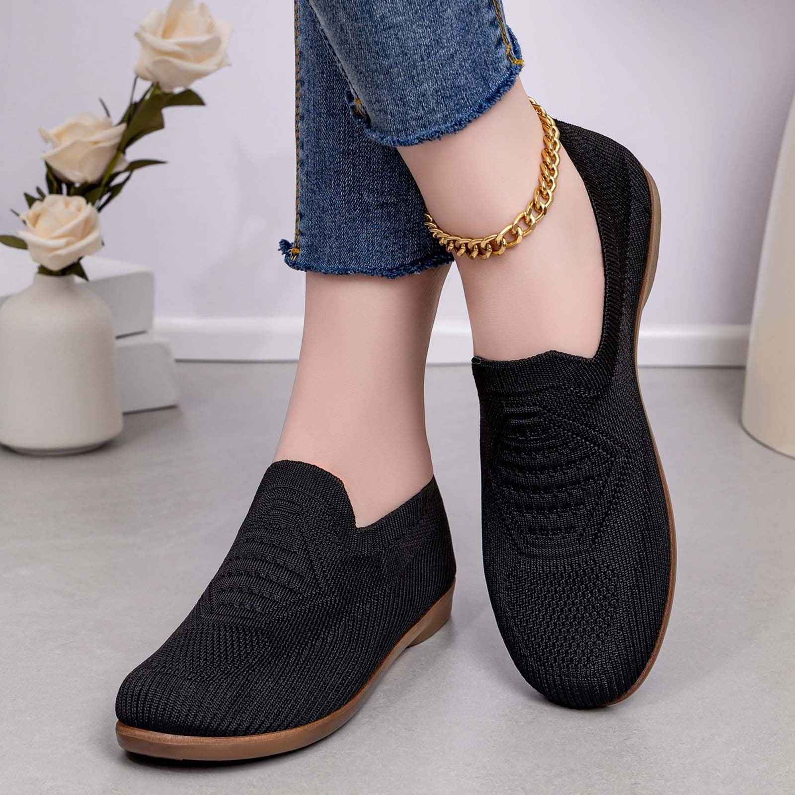 CAIXAI Walking Shoes for Women Orthopedic Dress Shoes for Women ...
