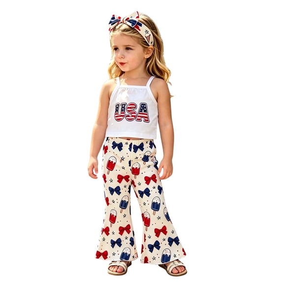 CAIXIA 4Th Of July Outfit Girls 2 Piece Outfits 250 Anniversary Usa ...