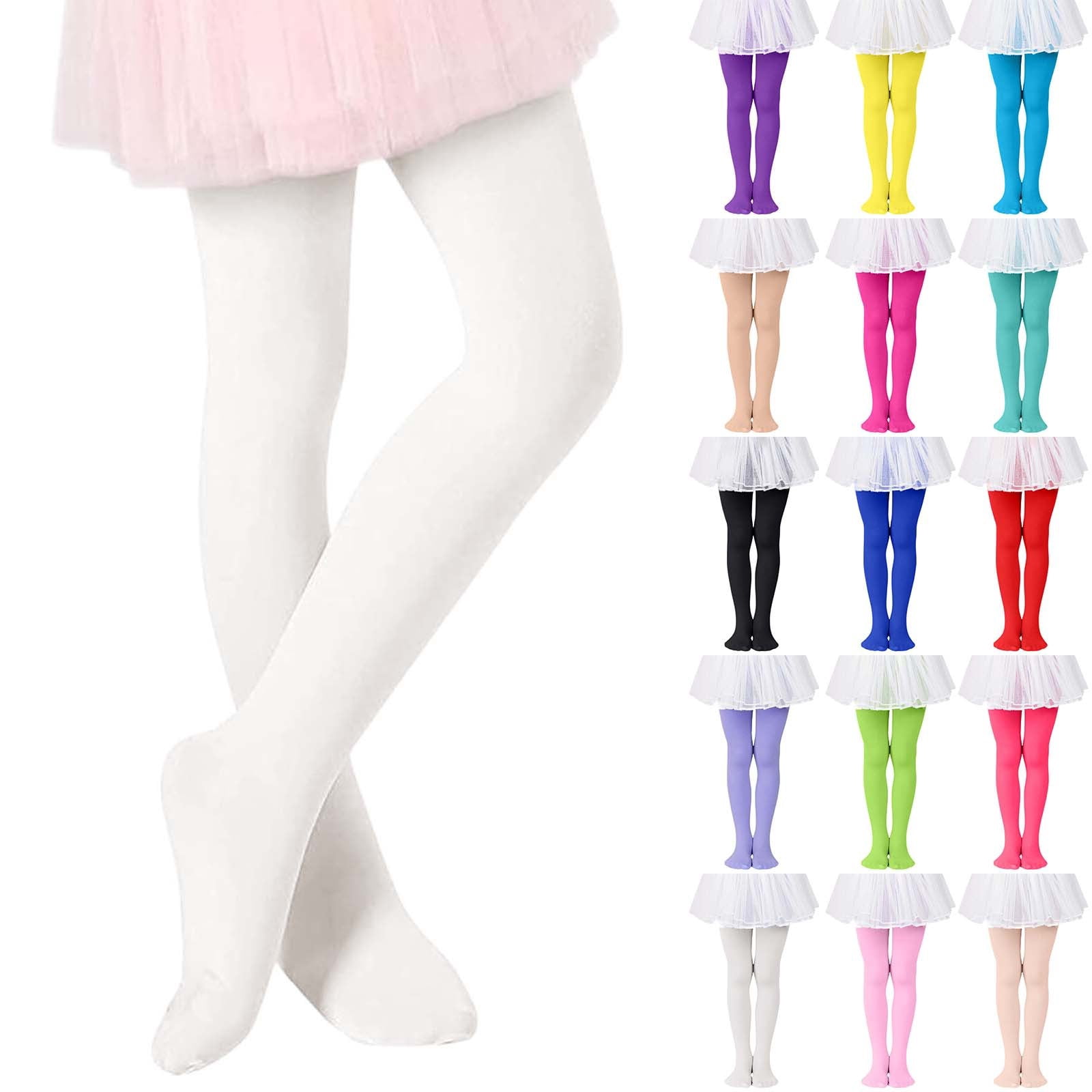 CAIXIA Ballet Tights for Girls Convertible Dance Tights Toddler Dance ...