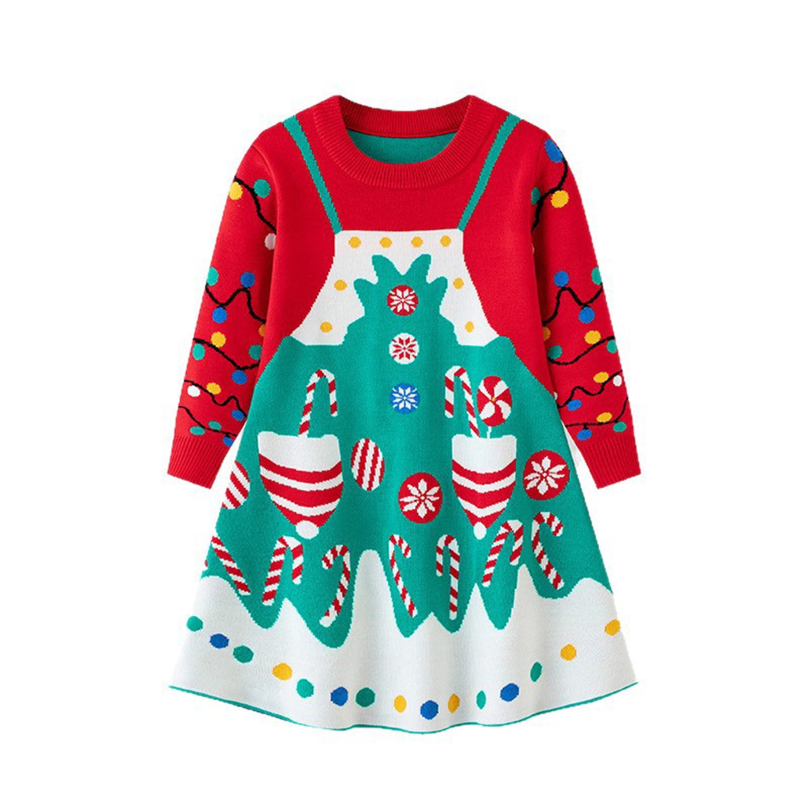 CAIXIA Boy Girl Knit Sweater Fall Winter Clothes,Girls Knitted Sweater Dress Winter Cute Cartoon ...