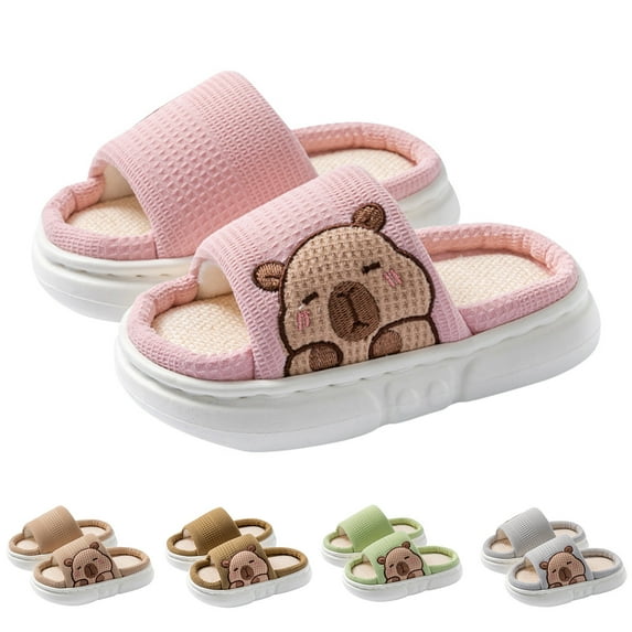 CAIXIA Boys And Girls Classic Garden Clogs Girls Kids Cartoon Linen ...