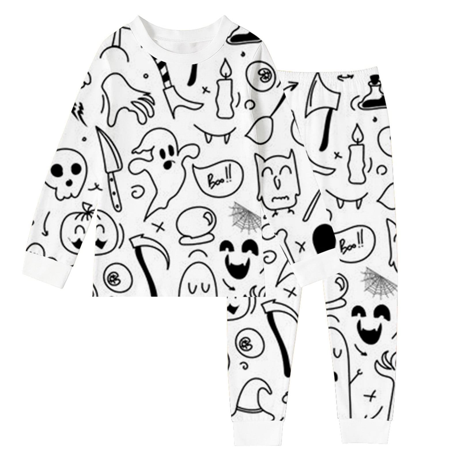 CAIXIA Boys Pajamas,Boys Halloween Pajama Set Long Sleeve Sleepwear ...