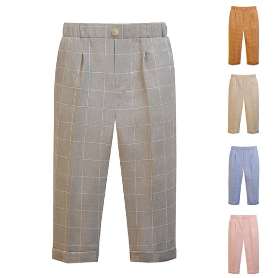 CAIXIA Boys Uniform Jogger Pants Girls Elastic Waistband Dress Pants ...