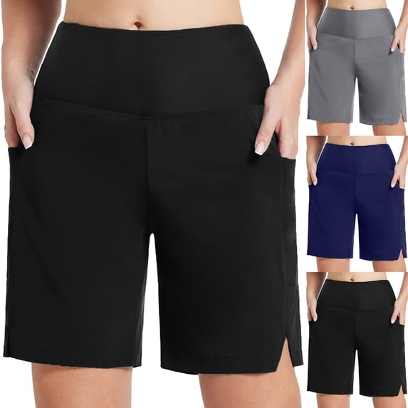 CAIXIA Boyshort Board Shorts for Women - High Waisted Bathing Suit ...
