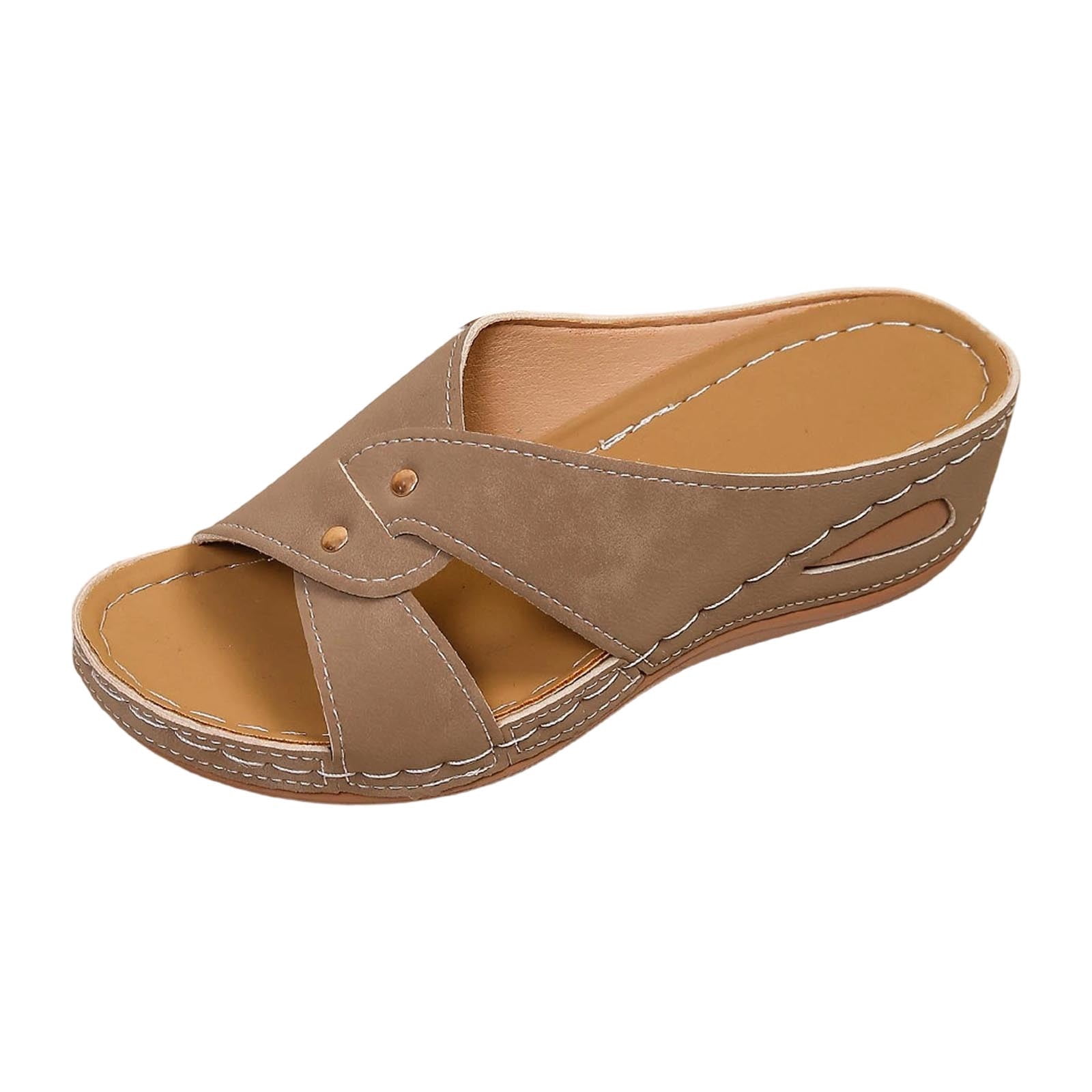 CAIXIA Comfortable Sandals For Women Women's Summer Platform Sandals ...