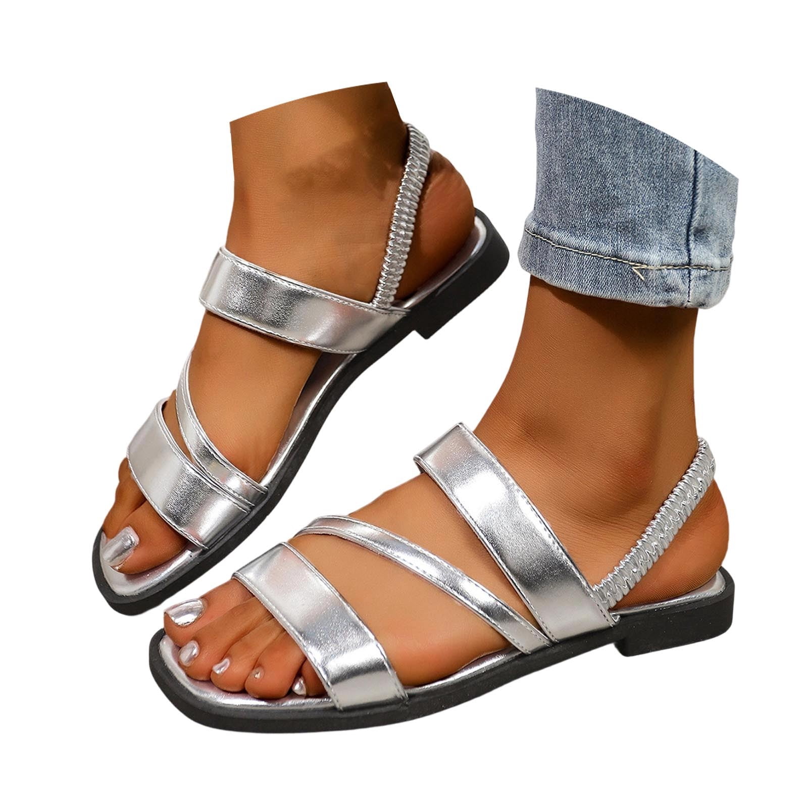 CAIXIA Comfortable Sandals For Women Women's Summer Platform Sandals ...