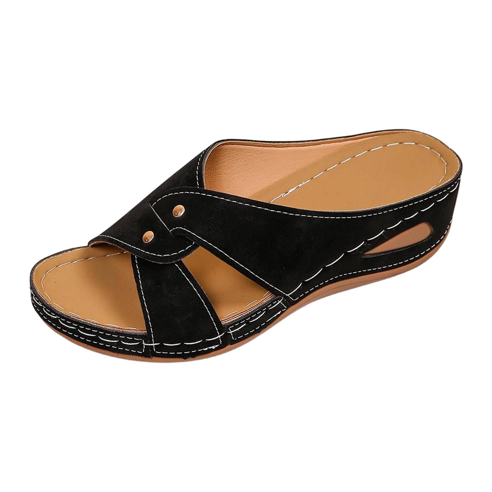 CAIXIA Comfortable Sandals For Women Women's Summer Platform Sandals ...