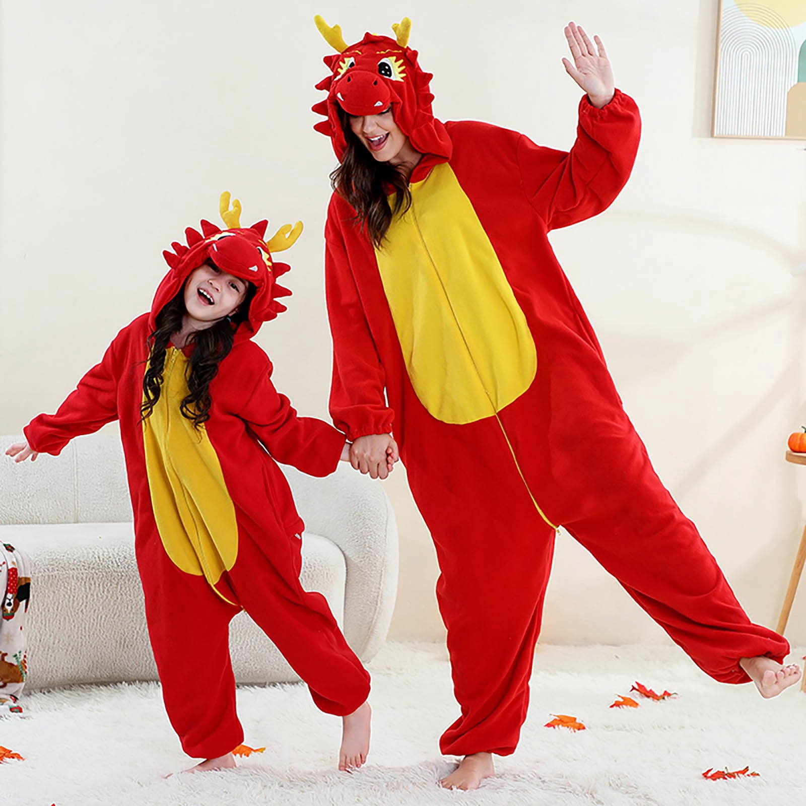 CAIXIA Dinosaur Onesies for Adults Unisex Novelty Pajamas Soft ...