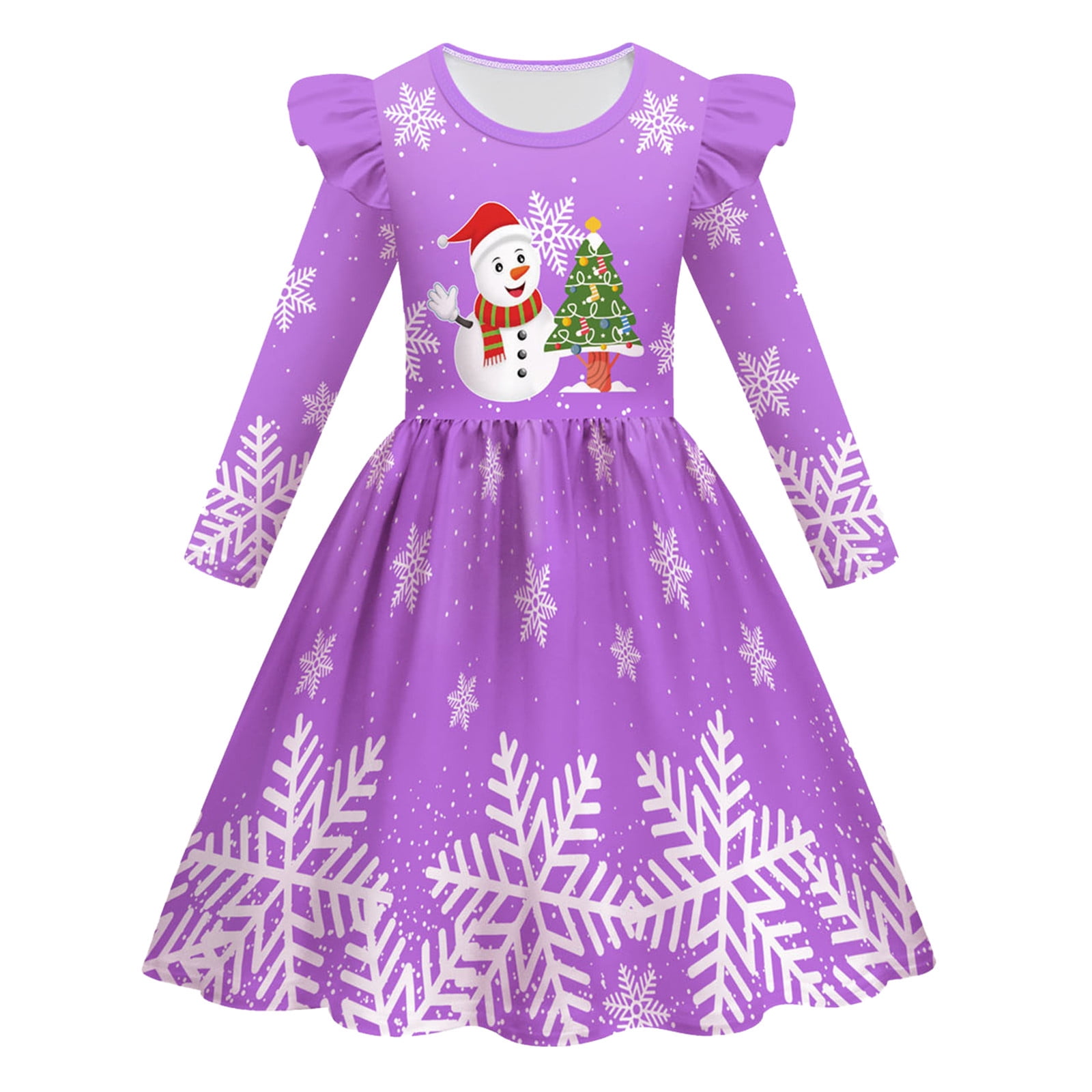 CAIXIA Dresses For Girls Christmas Girls Christmas Party Dress Elegant ...
