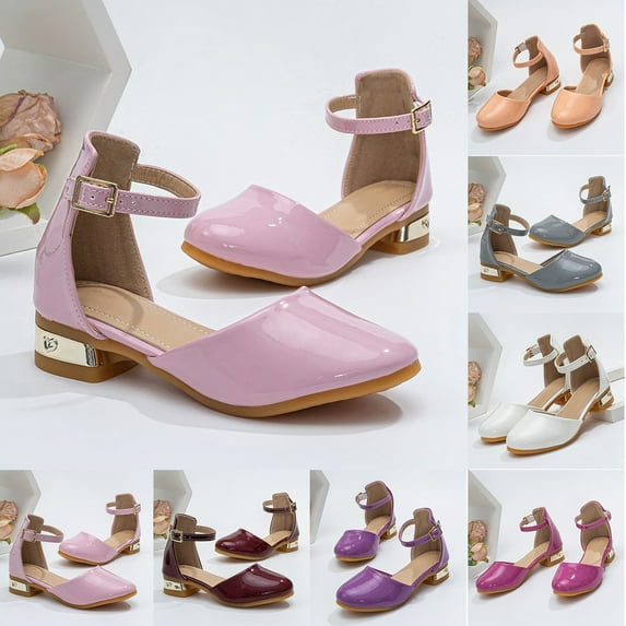CAIXIA Dressy Sandals Girls Girls Sandals Low Heels Dress Pump Ankle ...