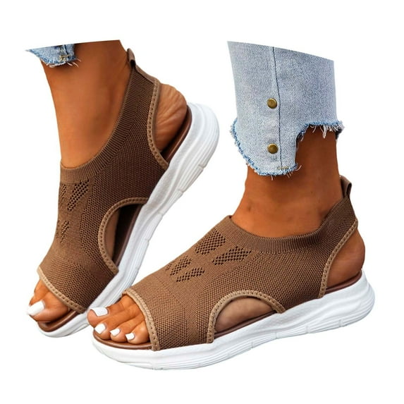 CAIXIA Dressy Sandals for Women Women's Casual Open Toe Slingback ...