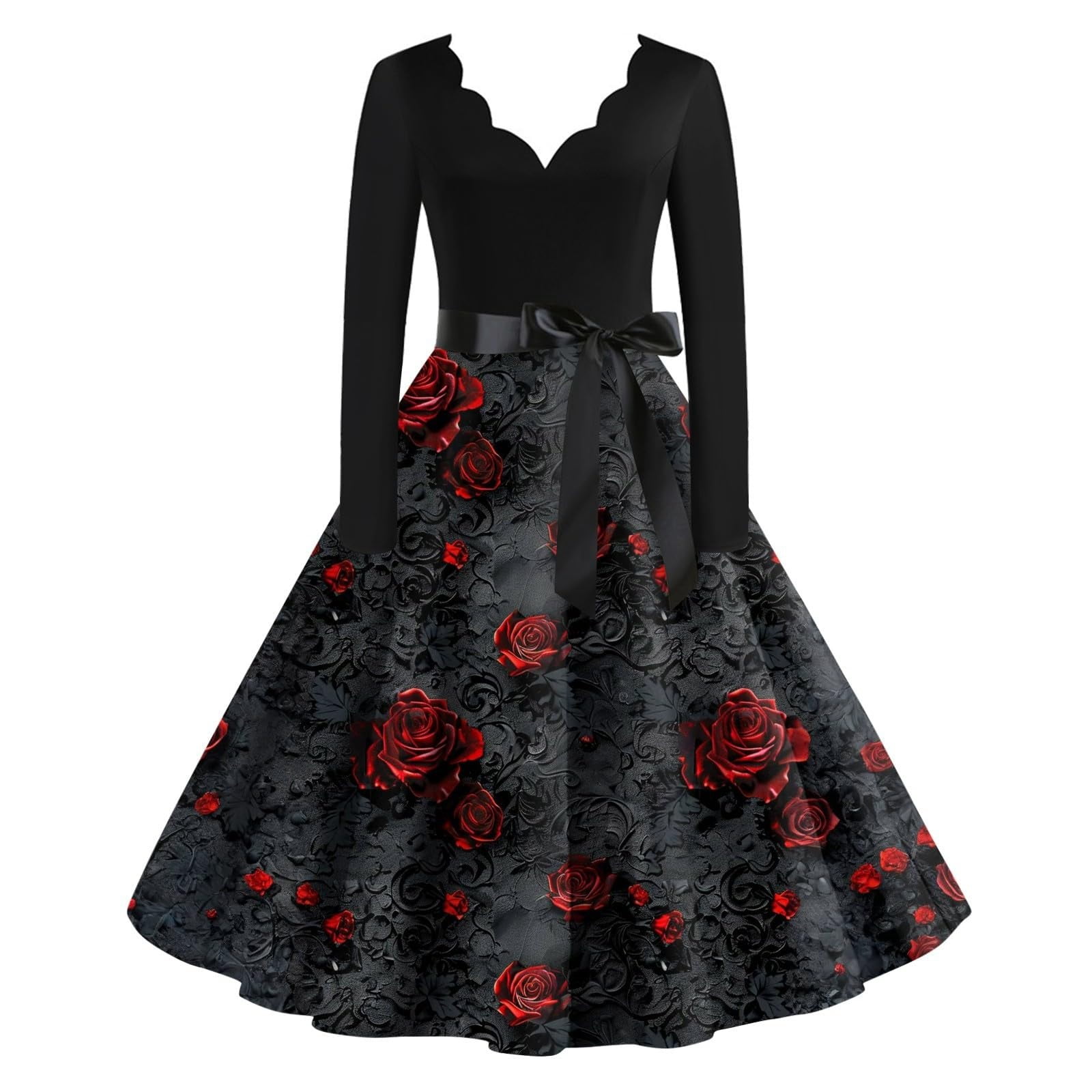 CAIXIA Fall Cocktail Dresses For Women Halloween,Swing Cocktail Dress ...