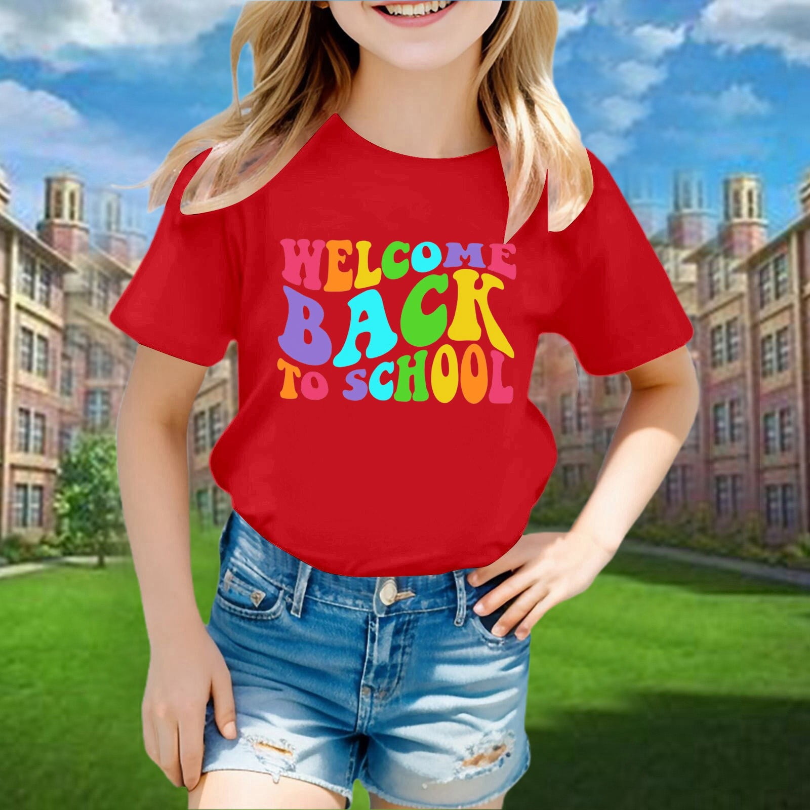 CAIXIA First Day Of School Shirt Boys Girl Kindergarten Pre K First ...