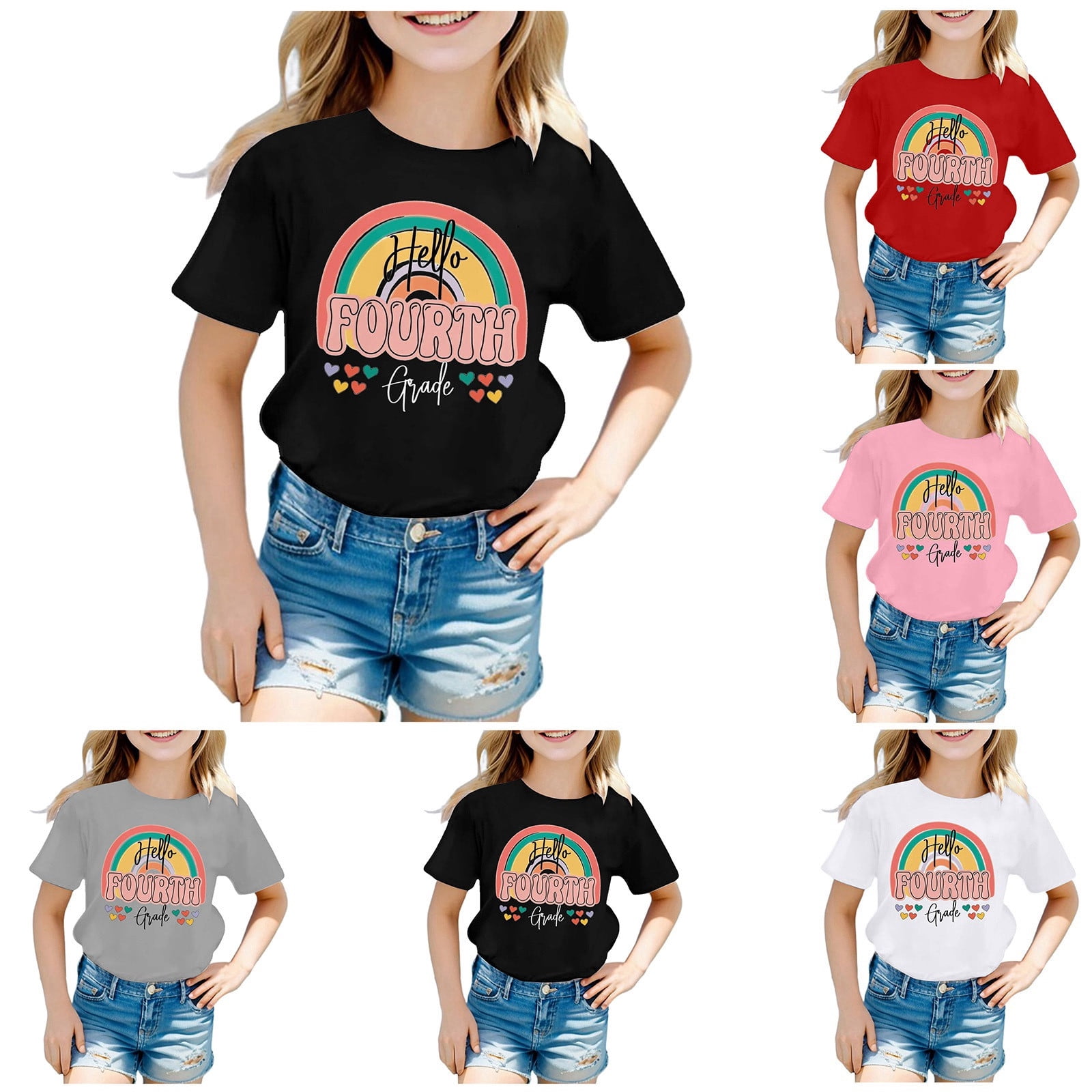CAIXIA First Day Of School Shirt Toddler Kindergarten Pre K First Grade ...