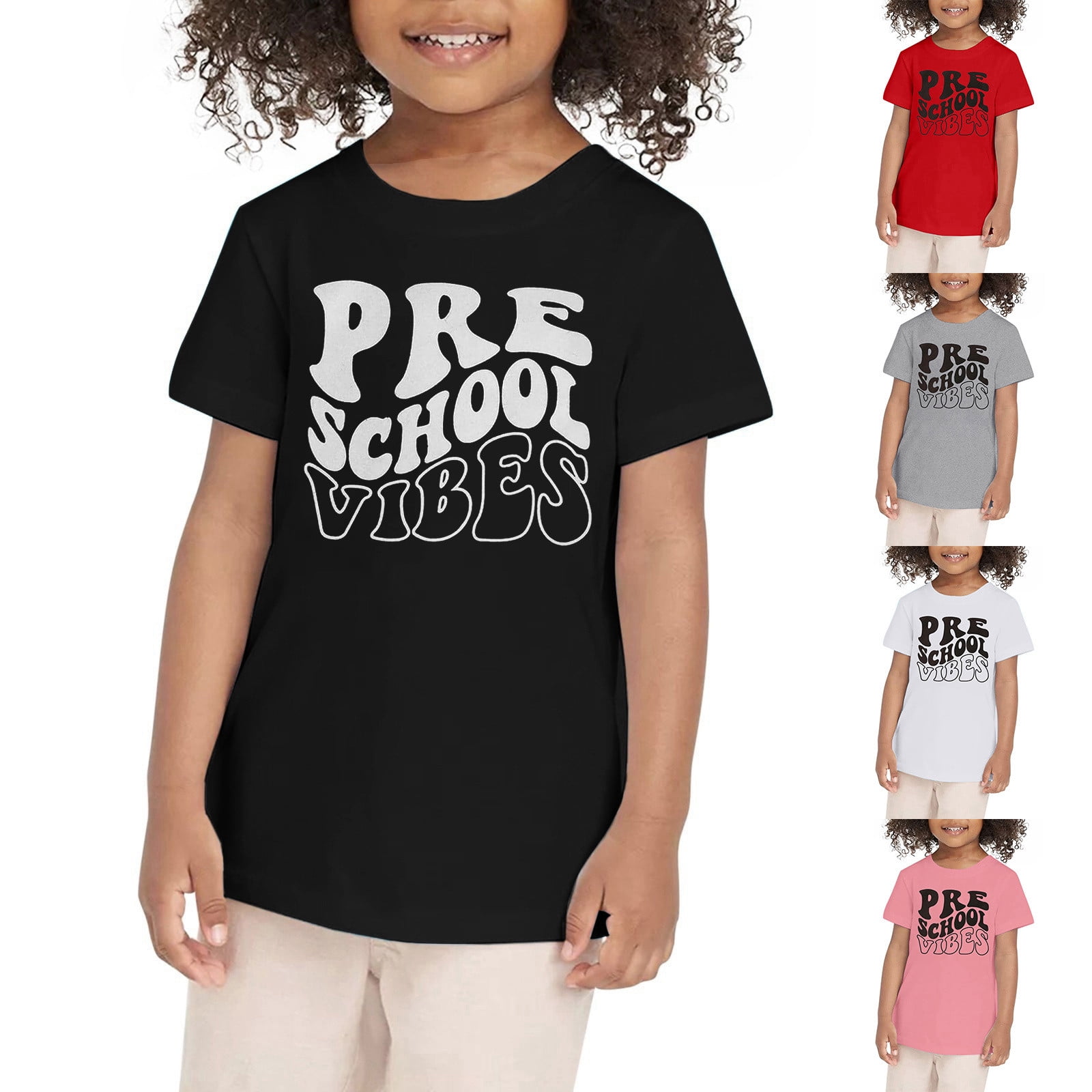 CAIXIA First Day Of School Shirts for Girls Hello Kindergarten Cotton T ...