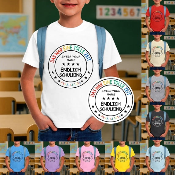 CAIXIA First Day Of School Sign Toddler Shirt Hello Kindergarten First ...
