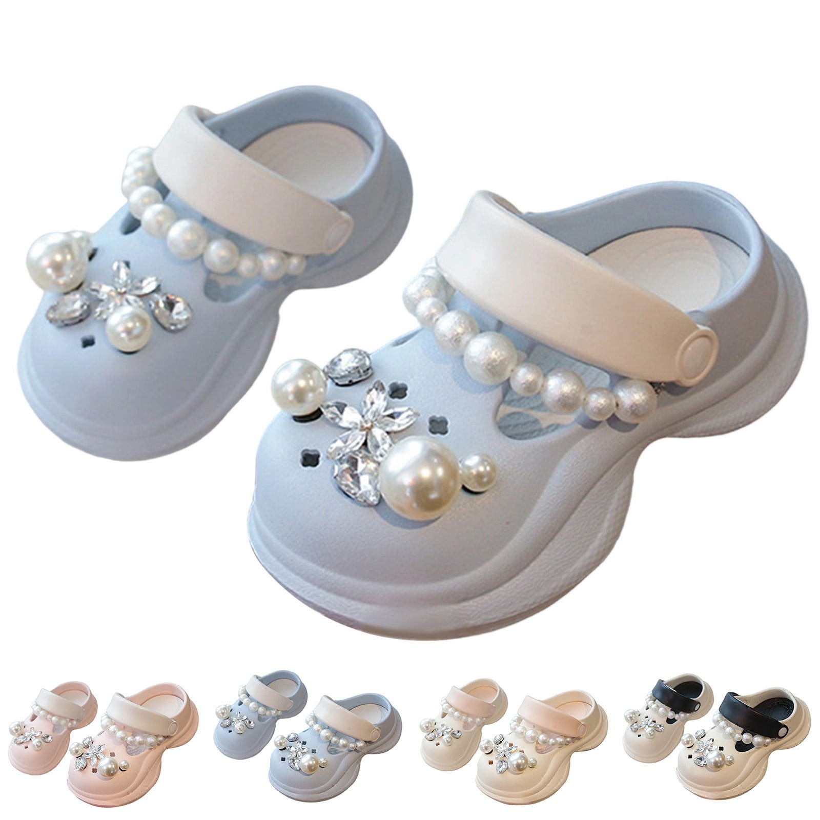CAIXIA Garden Clogs Kids Girls Summer Casual Closed Toe Sandals ...