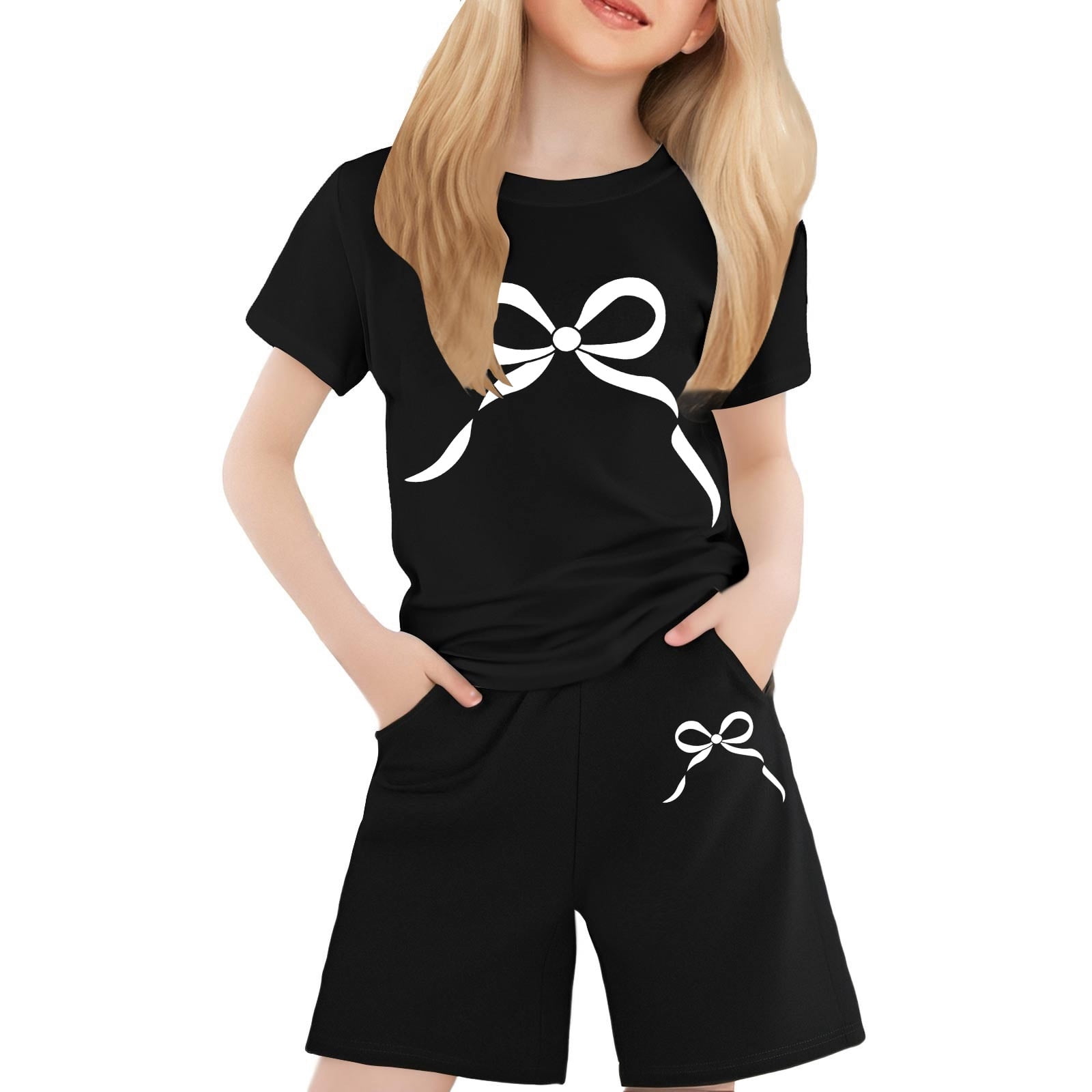 CAIXIA Girls 2 Piece Summer Casual Outfit Girls Summer Casual Play ...