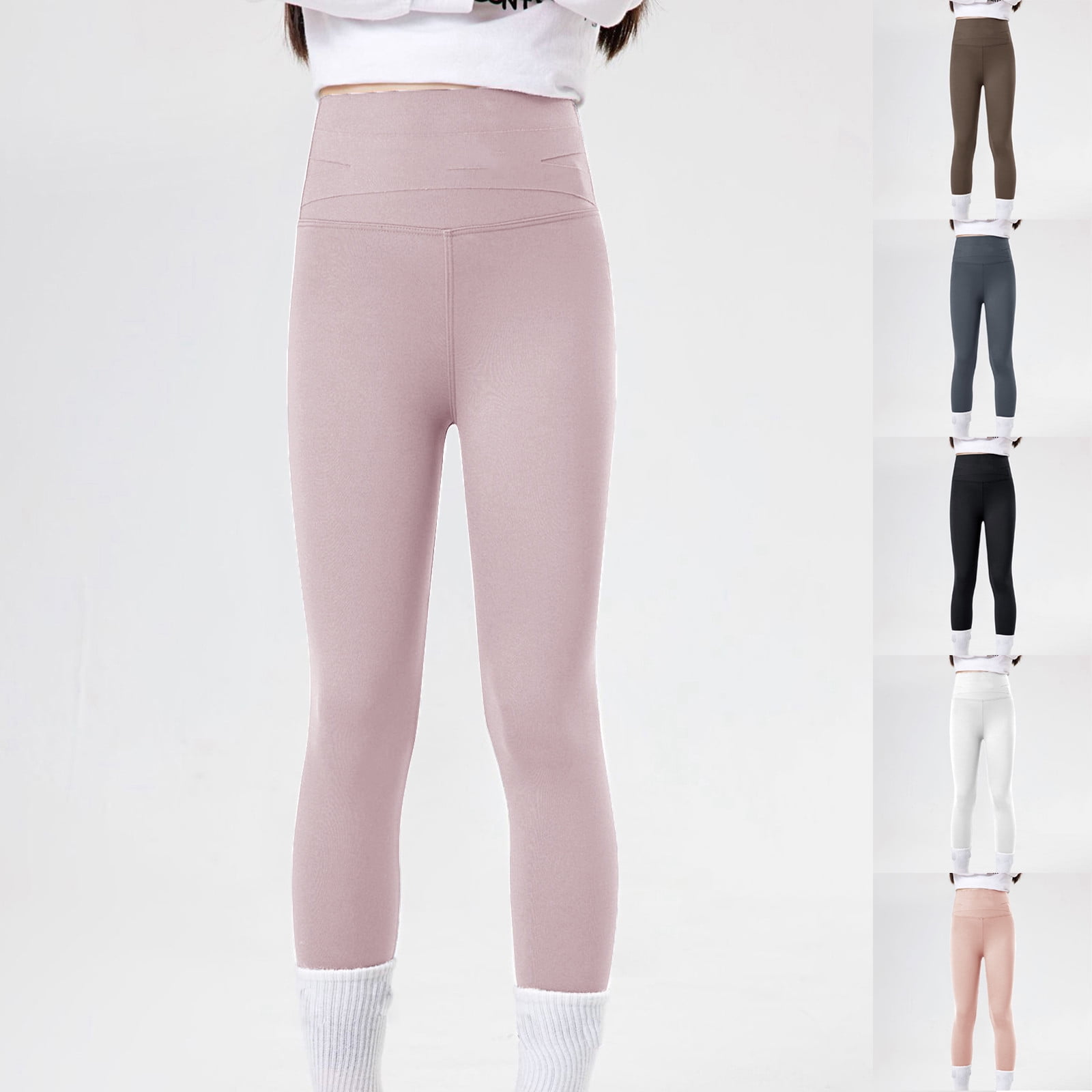 CAIXIA Girls Athletic Leggings High Waist for Kids Teen Girls Yoga ...