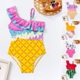 CAIXIA Girls One Piece Swimsuits Size 10 Casual Floral Print Comfort ...
