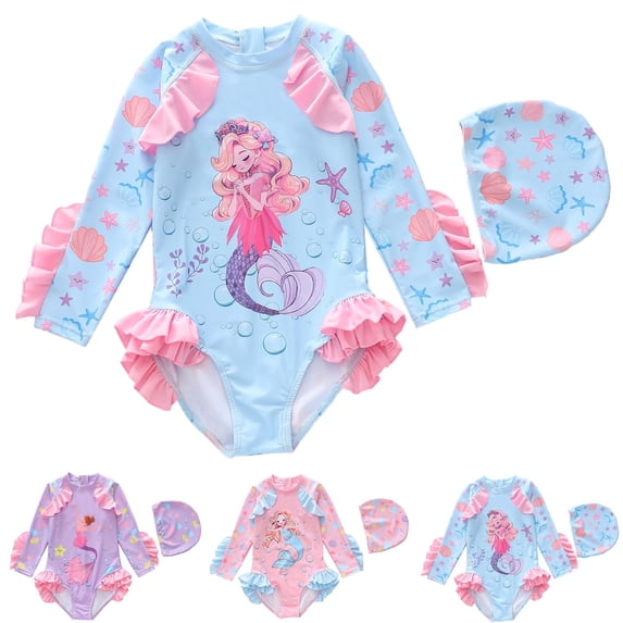 CAIXIA Girls One Piece Swimsuits Size 6 Trendy Polka Dot Soft ...