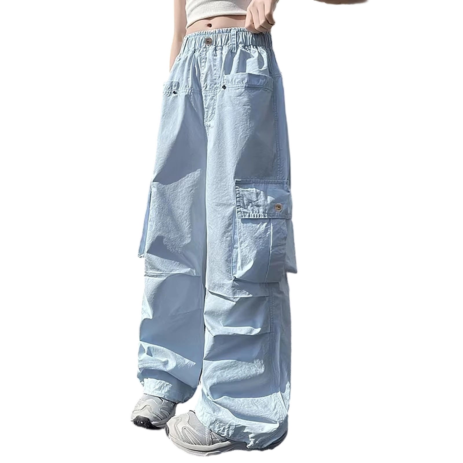 CAIXIA Girls Pants Cargo Joggers Teen Athletic Quick Dry Lightweight ...