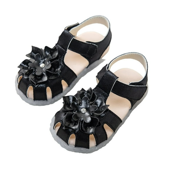 CAIXIA Girls Sandals 13 Girls Summer Sandals with Triple Layer Floral ...