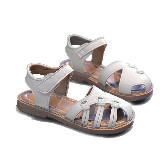 CAIXIA Girls Sandals Size 4 2025 Summer Girls Roman Woven Sandals Soft ...