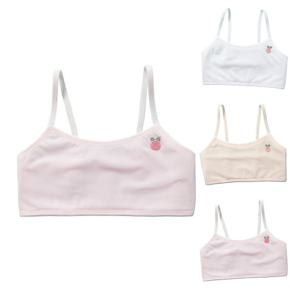 CAIXIA Girls Training Bra Girls First Sports Bra Seamless Bralette for ...