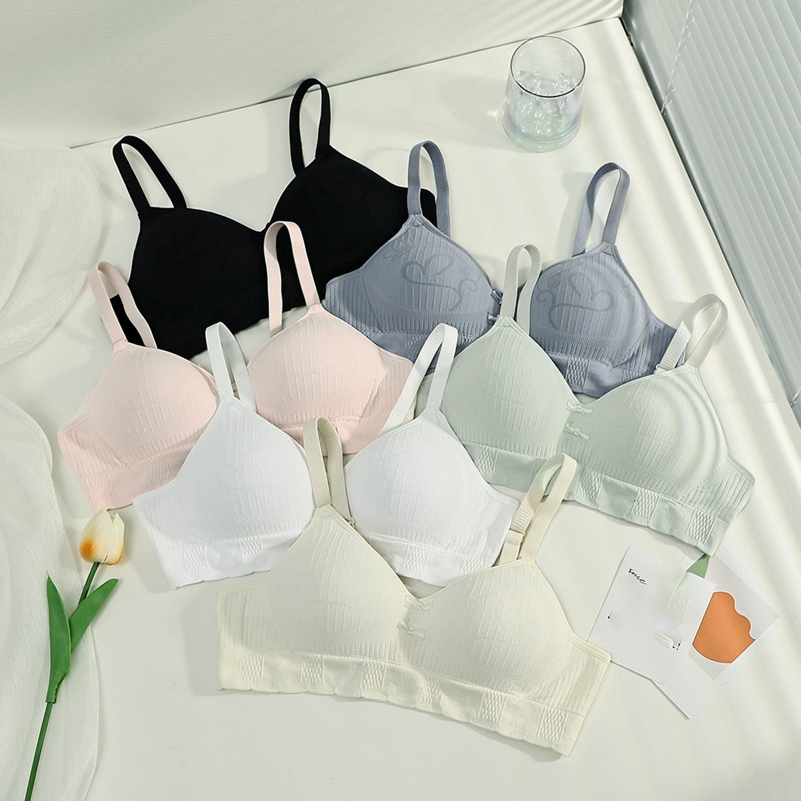 CAIXIA Girls Training Bras 8-10 Years Old High Support Adjustable ...