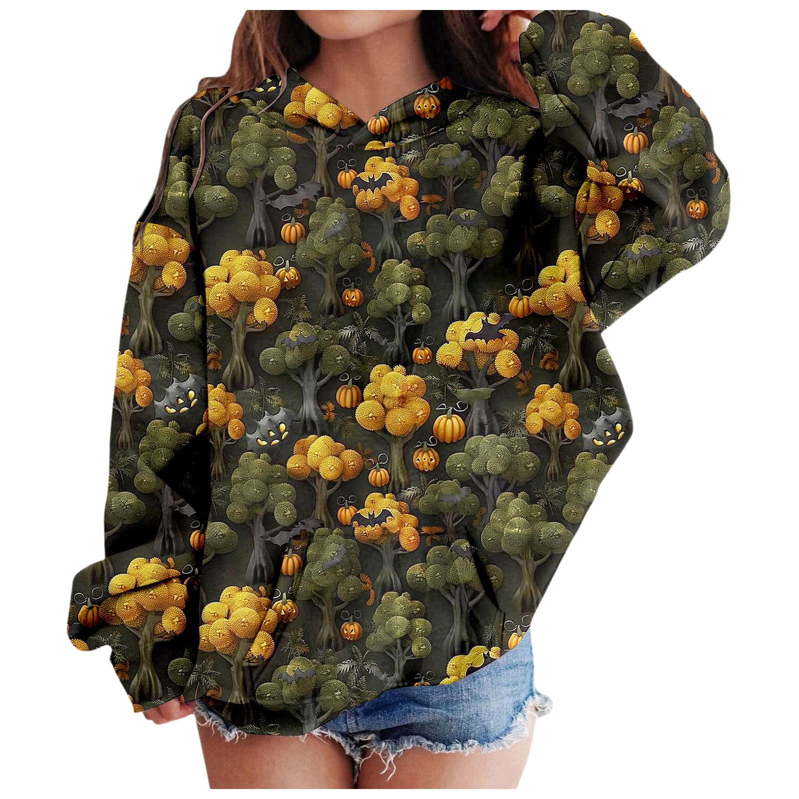 CAIXIA Halloween Hoodies For Kids,Children Fashion Casual Printed Pocket Long Sleeve Hoodie ...