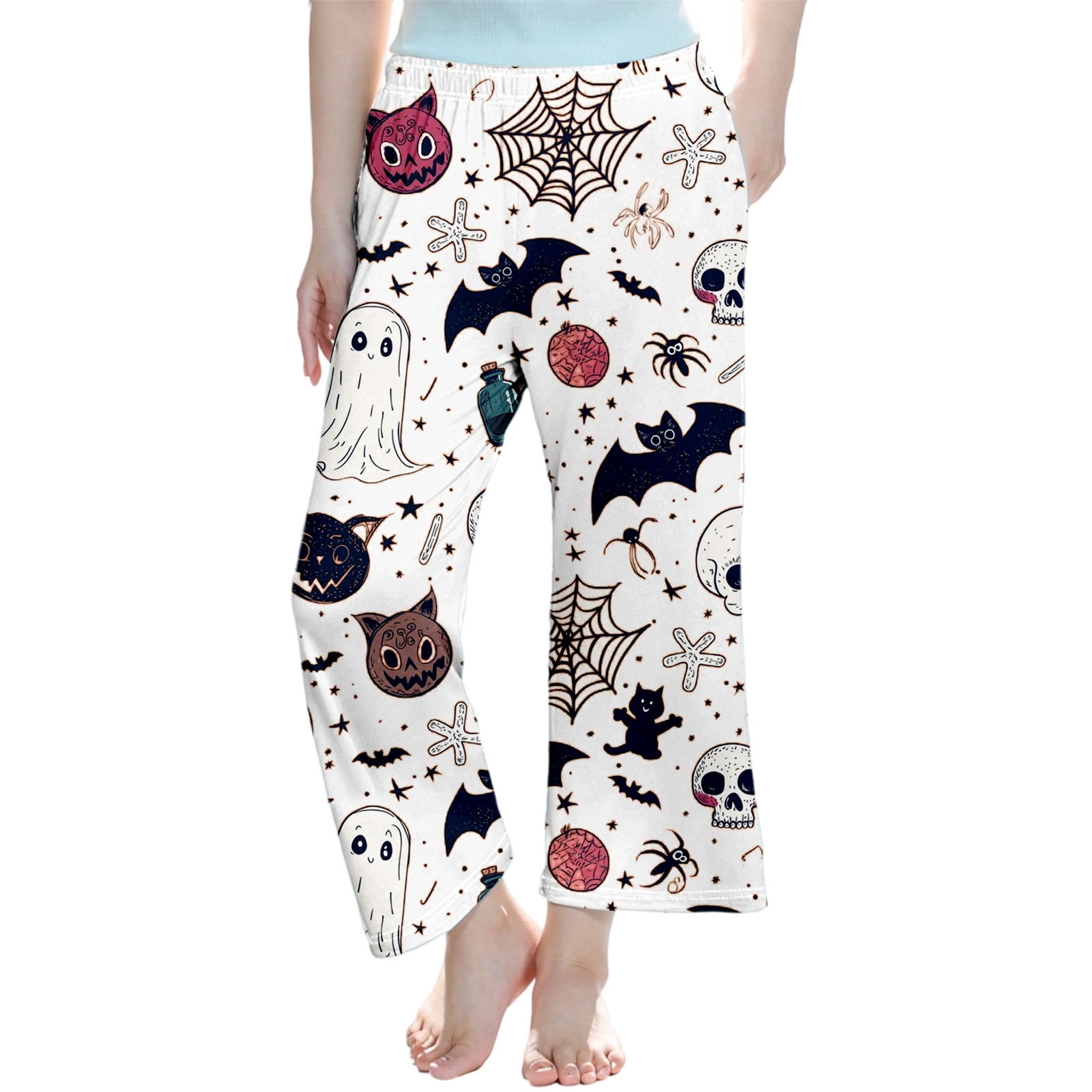 CAIXIA Halloween Pajamas Pants Kids,Girls Halloween Printed Pants Kids ...