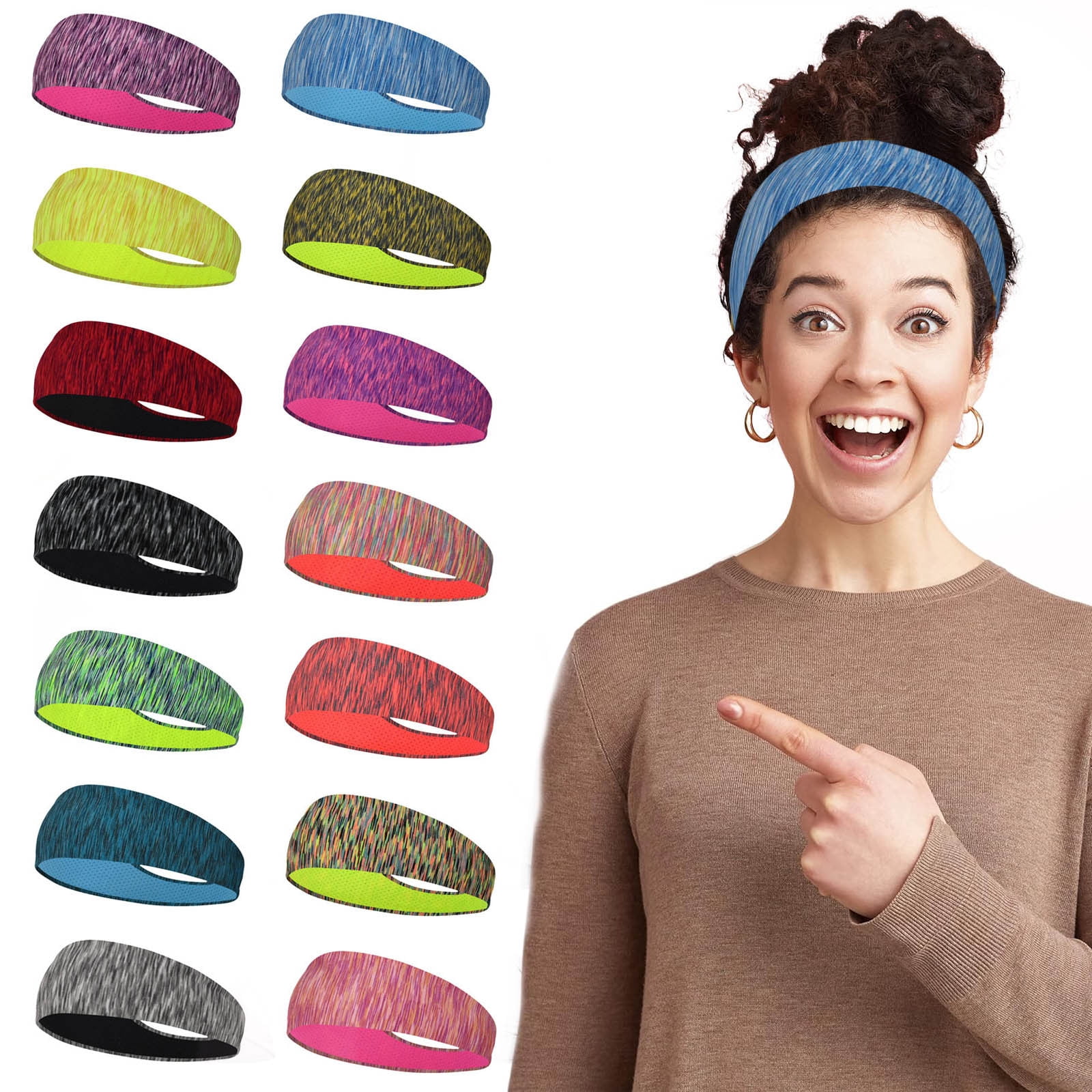 CAIXIA Headbands for women Non Slip Headband, Soft Elastic Hair Bands ...