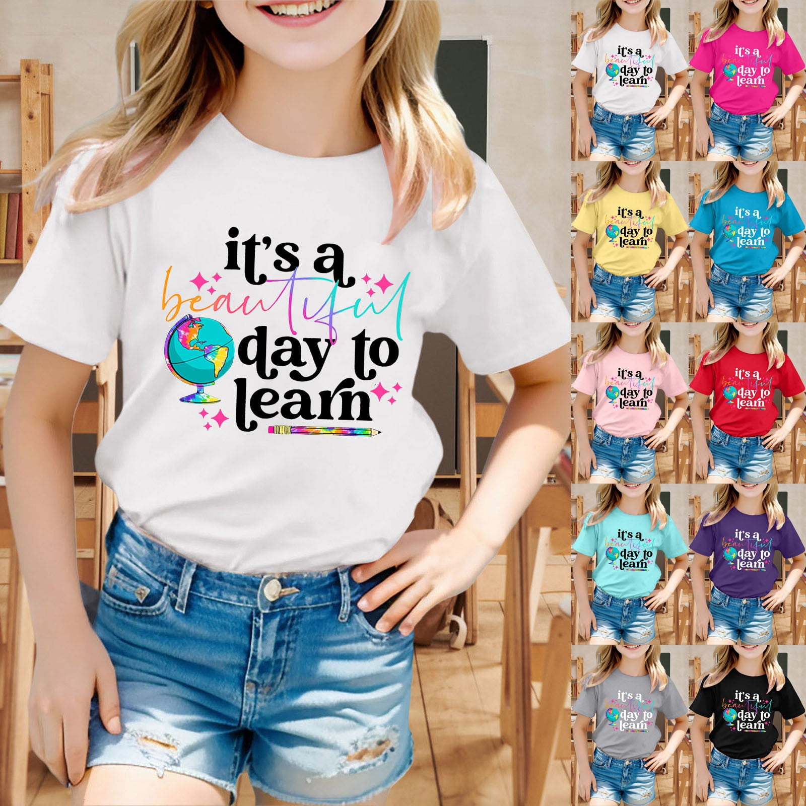 CAIXIA Kid Girls First Day Of School Shirt In My Preschool Era ...