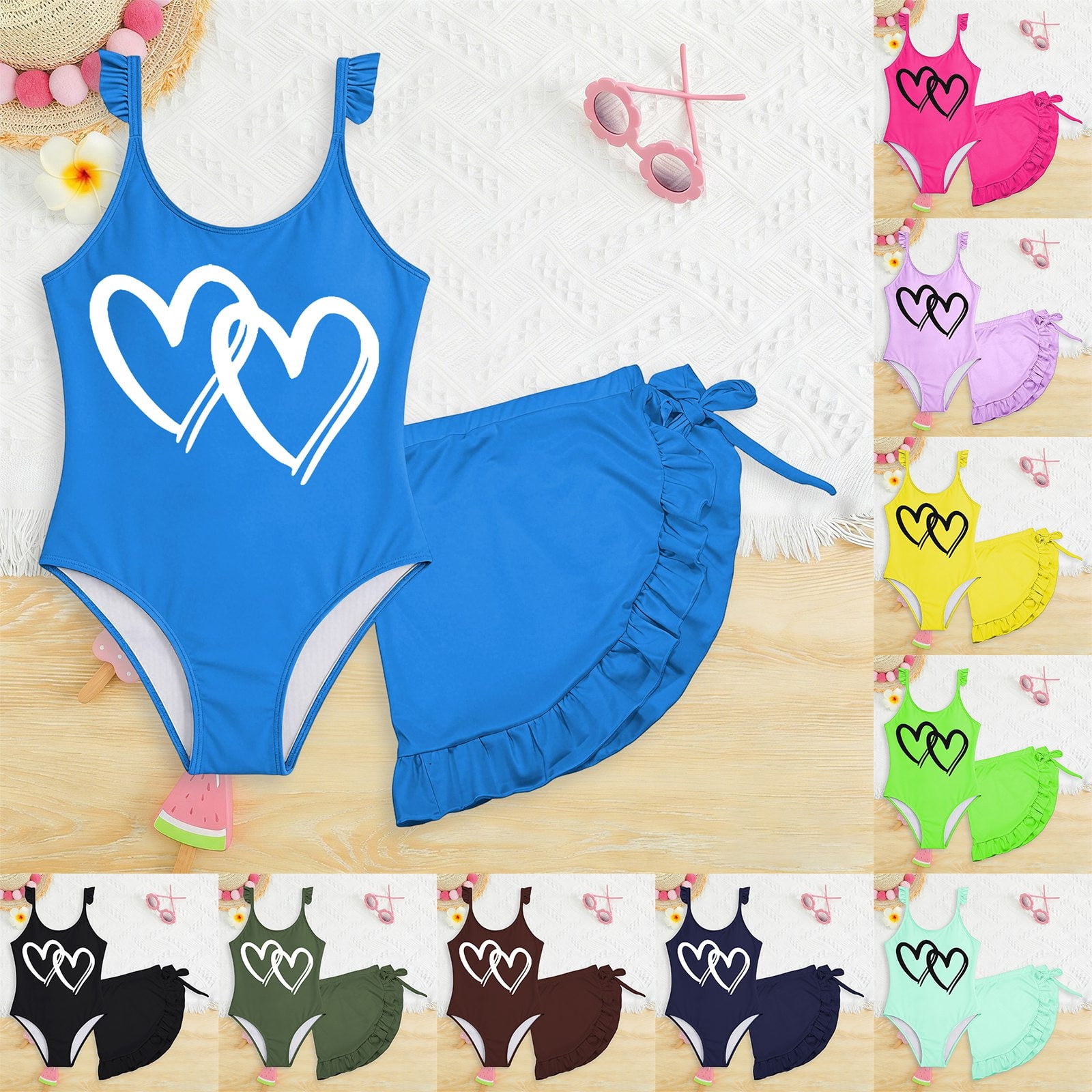 CAIXIA Kids Swimsuits with Shorts Casual Hawaiian Quick-Drying Upf 50 ...