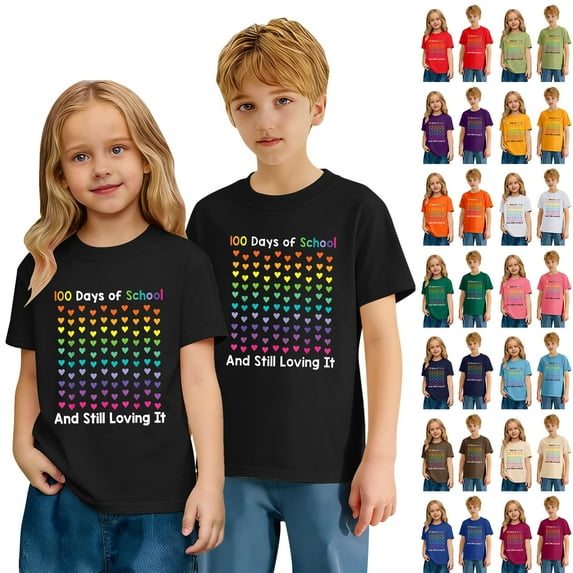 CAIXIA Little Miss 100 Days Smarter Kids Girls 100th Day of School T ...