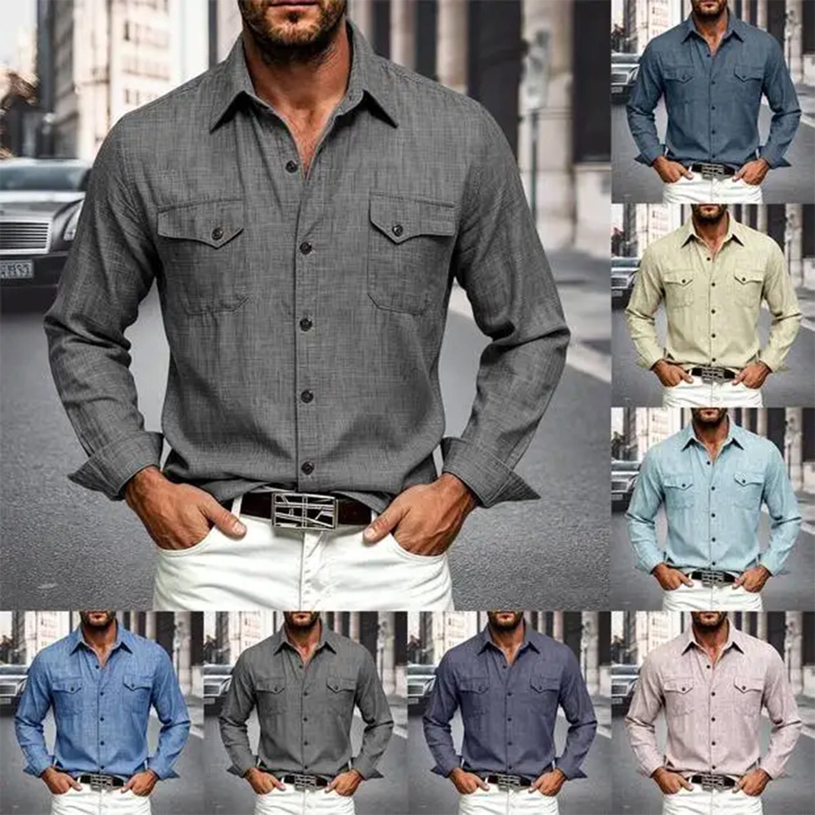 CAIXIA Mens Long Sleeve Sun Protection Shirt UPF 50+ UV Quick Dry ...