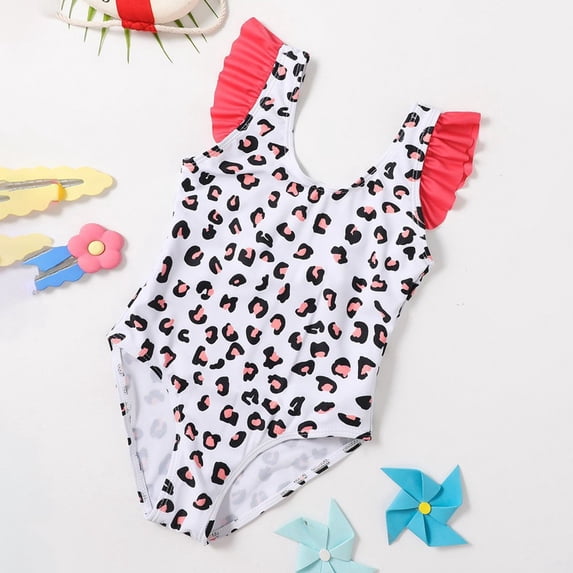 CAIXIA One Piece Swimsuit Girls Adjustable Wide Straps Bathing Suit ...