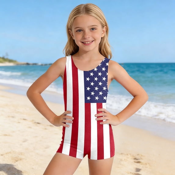 CAIXIA One Piece Swimsuit Teen Bathing Suits Adjustable Wide Straps ...