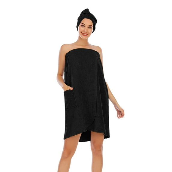 CAIXIA Plush Terry Bathrobes For Women Women's Bathrobe Nightrobe Skirt ...