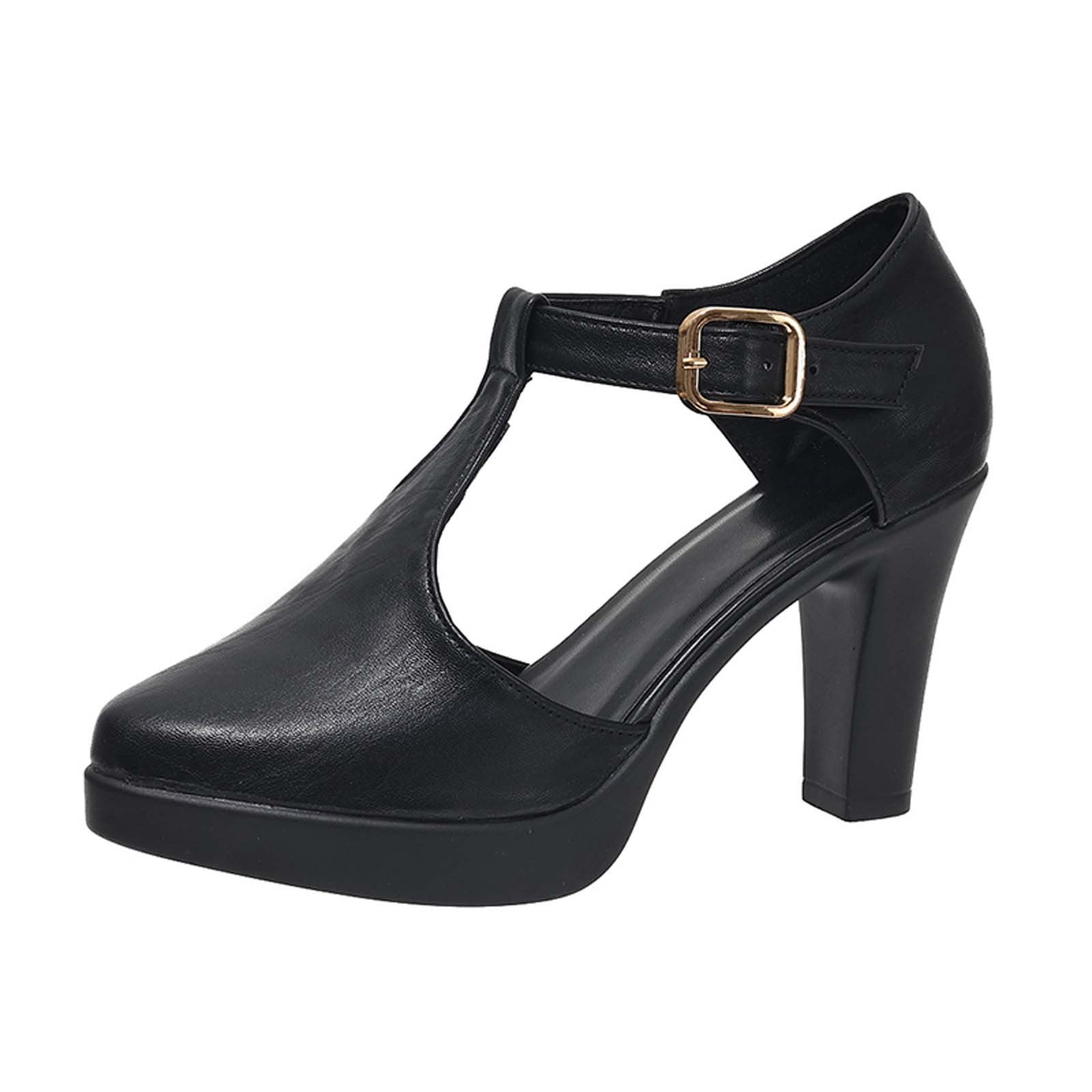 CAIXIA Sandals Women Elegant Retro Pointed Toe High Heel Sandals for ...