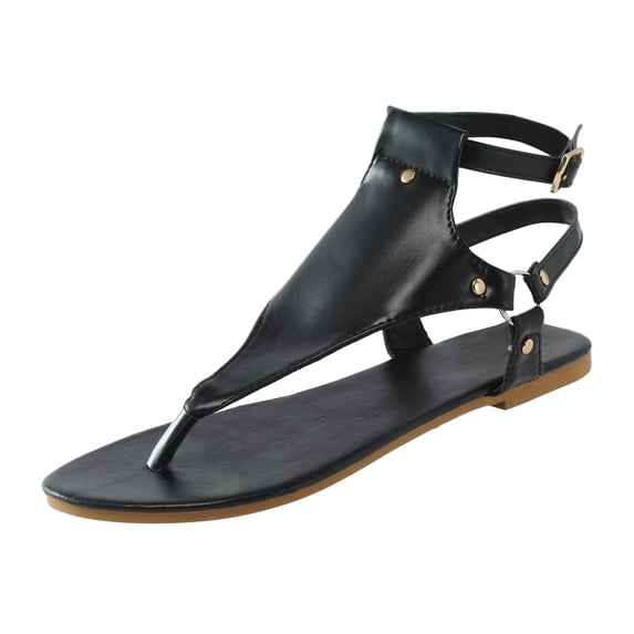 CAIXIA Sandals for Women 2026 Women's Flat Thong Sandals Open Toe Beach ...